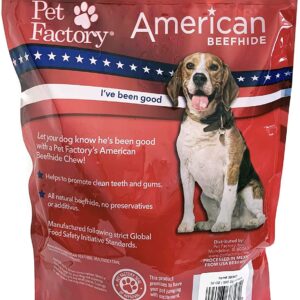 Pet Factory American Beefhide Chips Dog Chew Treats - Chicken Flavor, 32 oz