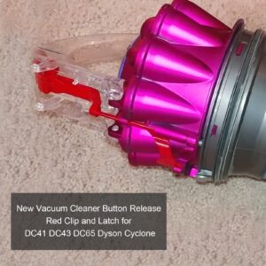 Vacuum Cyclone Red Canister Button Release Catch Clips Fits Dyson DC41, DC43 DC65-Generic Aftermarket Part