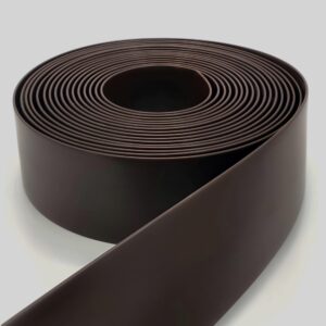 lemberg 2" wide 100' length chair vinyl strap strapping for patio lawn garden outdoor furniture matte finish color (brown)