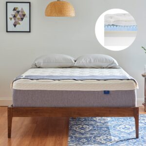 serenia sleep cooling mattress king size, 14-inch quilted plush bed mattress - gel-infused, deep pocket, extra thick, & firm memory foam mattress with breathable cover for a comfortable sleep