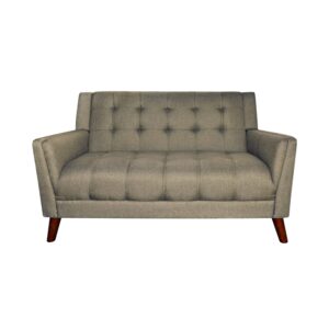 christopher knight home evelyn mid century modern fabric loveseat, mocha