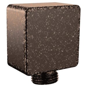 moen a721orb square drop ell handheld shower wall connector, oil rubbed bronze