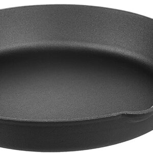 Elegant Kitchen Pre-Seasoned Cast Iron Skillet | Indoor and Outdoor Use | Grill, Stove-top, Induction Safe (12.5 Inch)