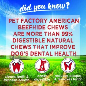 Pet Factory American Beefhide Chips Dog Chew Treats - Chicken Flavor, 32 oz