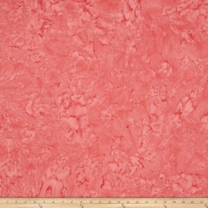 anthology batiks lava solid coral, fabric by the yard