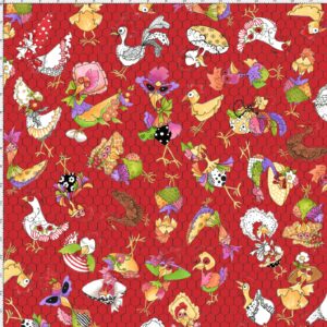 loralie designs coopers red fabric by the yard for quilting