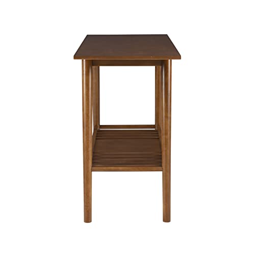 Linon Melissa Mid-Century Walnut Console Table, Medium