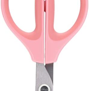 Kokuyo Saxa Scissors, Pink, Standard Blade, Symmetrical Handle for Both Right-Hand and Left-Hand, Japan Import (HASA-280P)