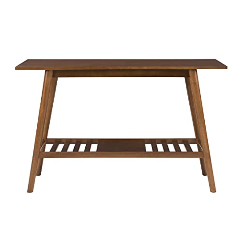 Linon Melissa Mid-Century Walnut Console Table, Medium