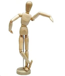 hsomid 12'' artists wooden manikin jointed mannequin perfect for home decoration/drawing the human figure (a)