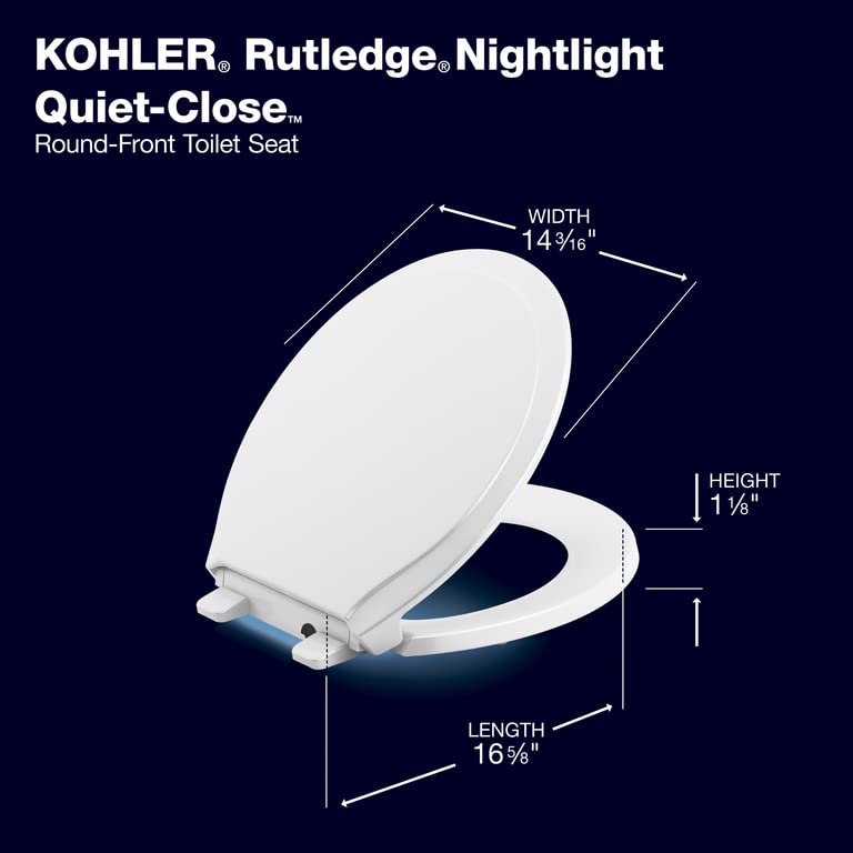 Kohler 78059-0 Rutledge Toilet seat, White