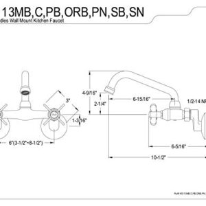 Kingston Brass KS113PN Essex Kitchen Faucet, Polished Nickel