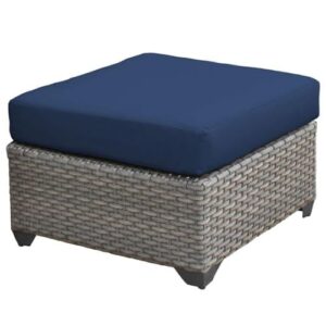 bowery hill patio ottoman in navy