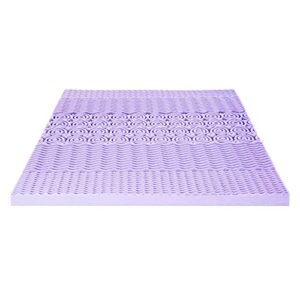 Best Price Mattress Twin Mattress Topper - 3 Inch 5-Zone Memory Foam Bed Topper with Lavender Infused Cooling Mattress Pad, Twin Size