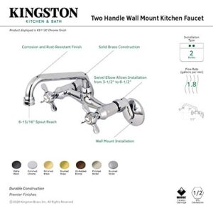 Kingston Brass KS113PN Essex Kitchen Faucet, Polished Nickel