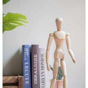 HSOMiD 12'' Artists Wooden Manikin Jointed Mannequin Perfect for Home Decoration/Drawing The Human Figure (A)