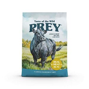 taste of the wild prey ® real meat high protein limited ingredient dry dog food grain-free recipe made with premium real ingredients that provide high amounts of protein, antioxidants, and probiotics