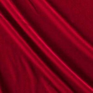 stretch velvet red, fabric by the yard