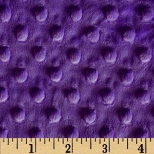 shannon minky cuddle dimple purple, fabric by the yard