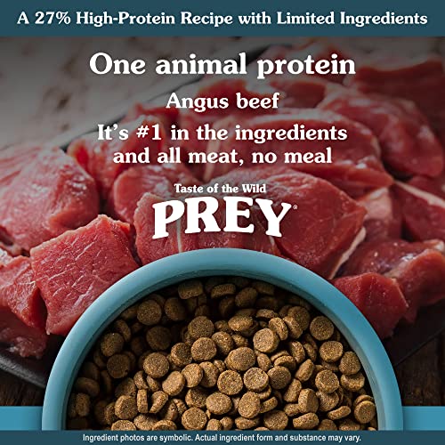 Taste of the Wild PREY ® Real Meat High Protein Limited Ingredient Dry Dog Food Grain-Free Recipe Made with Premium Real Ingredients That Provide High Amounts of Protein, Antioxidants, and Probiotics