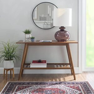 Linon Melissa Mid-Century Walnut Console Table, Medium