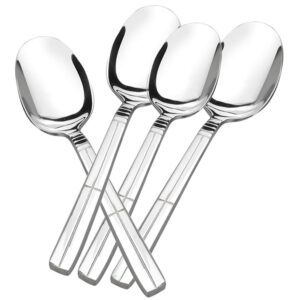 saedy stainless steel banquet serving spoon, set of 8