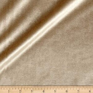 plush darling velvet beige, fabric by the yard