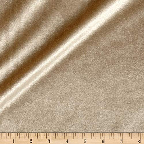 Plush Darling Velvet Beige, Fabric by the Yard