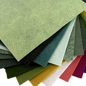 15 Succulent Colors 9x12 inches Merino Wool Blend Felt Sheets Collection - OTR felt