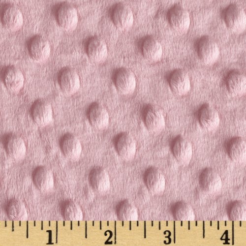 Shannon Minky Cuddle Dimple Baby Pink, Fabric by the Yard