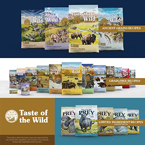 Taste of the Wild PREY ® Real Meat High Protein Limited Ingredient Dry Dog Food Grain-Free Recipe Made with Premium Real Ingredients That Provide High Amounts of Protein, Antioxidants, and Probiotics