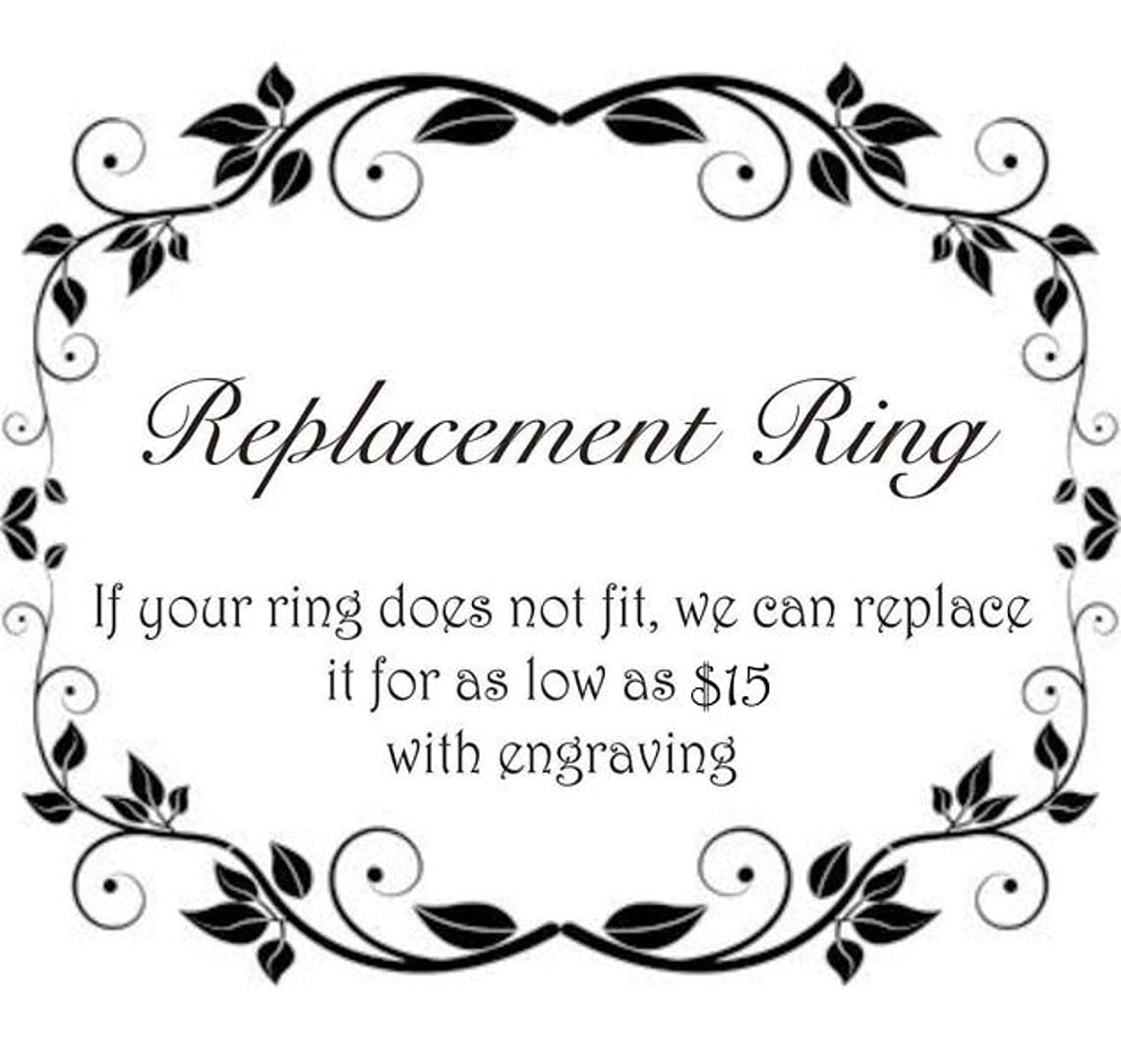 a and lengraving Replacement Ring Only