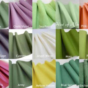 15 Succulent Colors 9x12 inches Merino Wool Blend Felt Sheets Collection - OTR felt