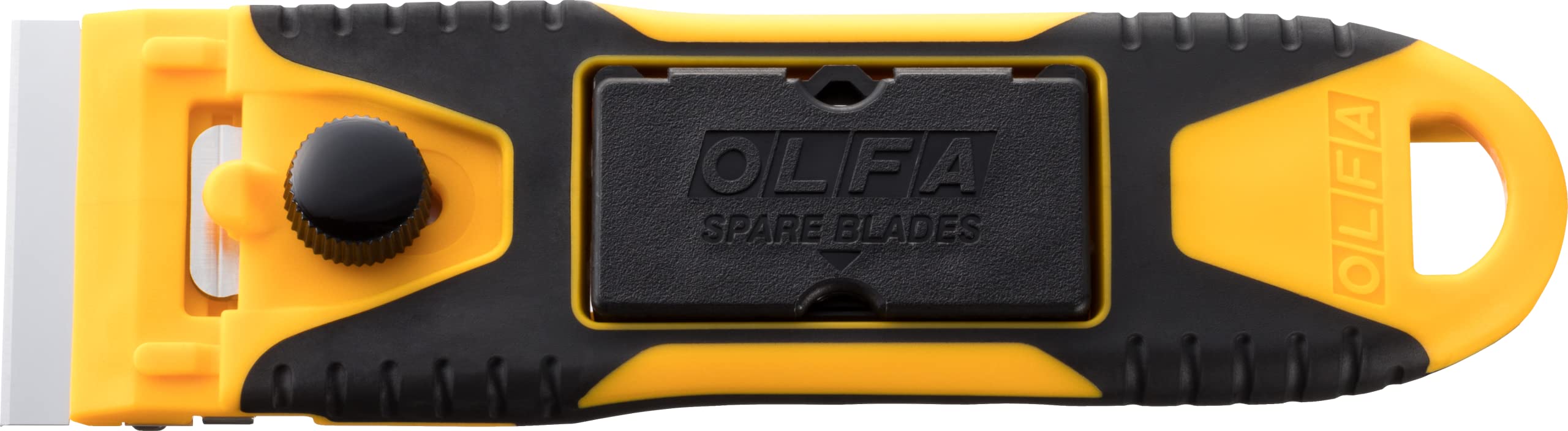 OLFA 40mm Mini Razor Scraper (GSR-2) - Stainless Steel Razor Blade Scraper Tool w/ 6 Blades & Reinforced Handle for Glass, Paint, Floors, Replacement Blades: OLFA 40mm GSB-2S/6B & 120mm GSB-1S Blades