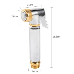 Handheld Bidet Sprayer, Bathroom Brass Shattaf Cloth Diaper Sprayer Toilet Spray Shower Head, Handheld Toilet Water Sprayer with Sprayer Function