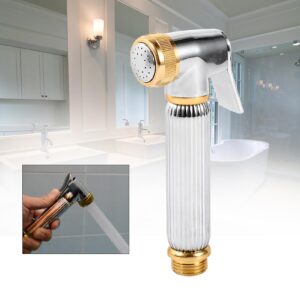 Handheld Bidet Sprayer, Bathroom Brass Shattaf Cloth Diaper Sprayer Toilet Spray Shower Head, Handheld Toilet Water Sprayer with Sprayer Function