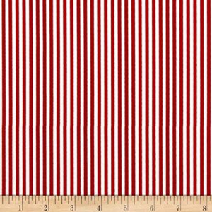 riley blake stripe 1/8 inch color red, fabric by the yard