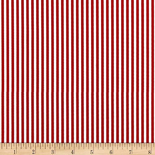 Riley Blake Stripe 1/8 Inch Color Red, Fabric by the Yard