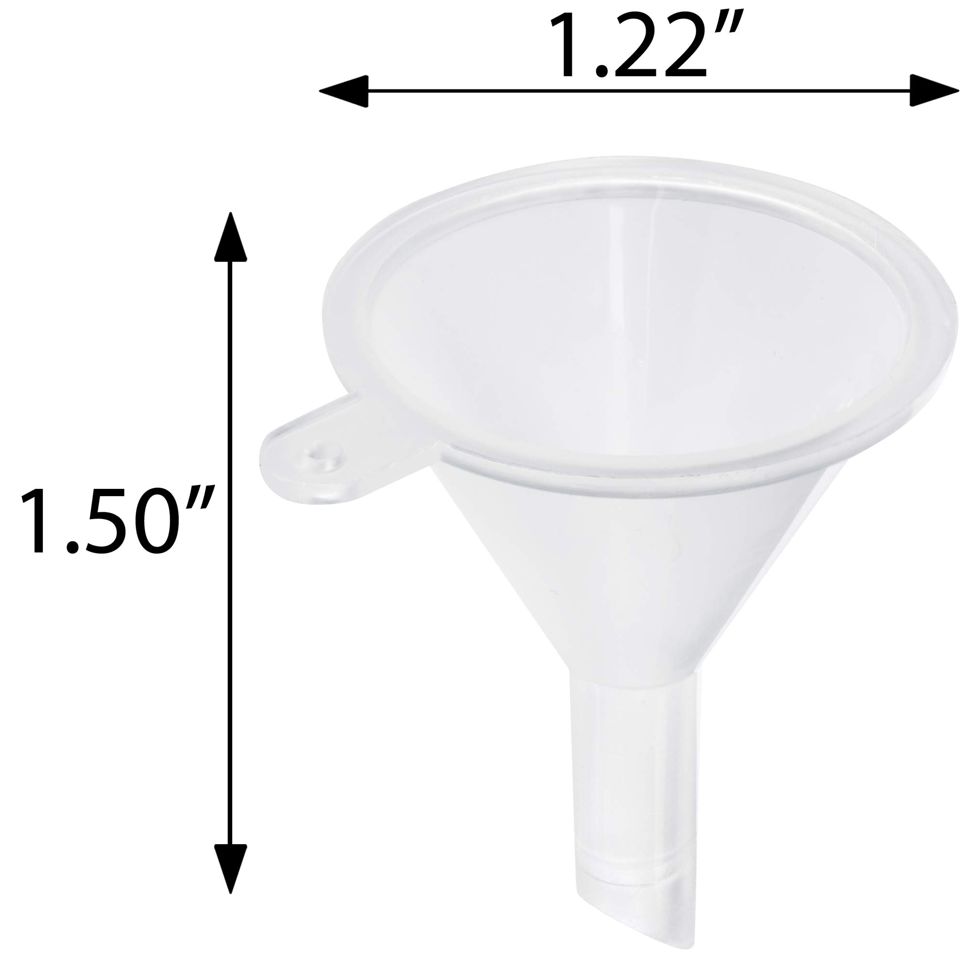 JUVITUS 2 oz / 60 ml Clear Glass Boston Round White Treatment Pump Bottle (24 pack) + Funnel