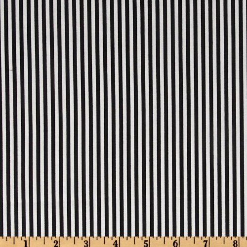 Timeless Treasures Stripes Black/White, Fabric by the Yard