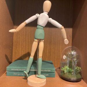 HSOMiD 12'' Artists Wooden Manikin Jointed Mannequin Perfect for Home Decoration/Drawing The Human Figure (A)