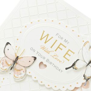 Wife Birthday Card - Birthday Card for Her - Sentimental Birthday Card - Butterfly Birthday Card