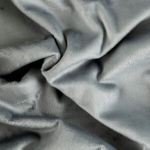 Shannon Minky Solid Cuddle 3 Extra Wide Silver, Fabric by the Yard