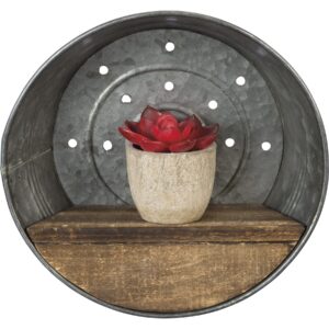 Primitives by Kathy Round Pan Decorative Shelf