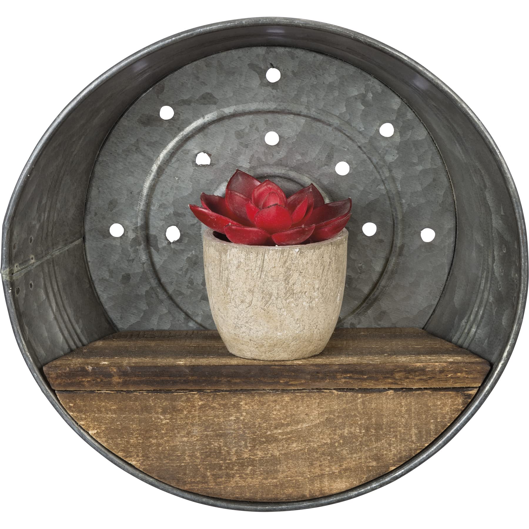 Primitives by Kathy Round Pan Decorative Shelf