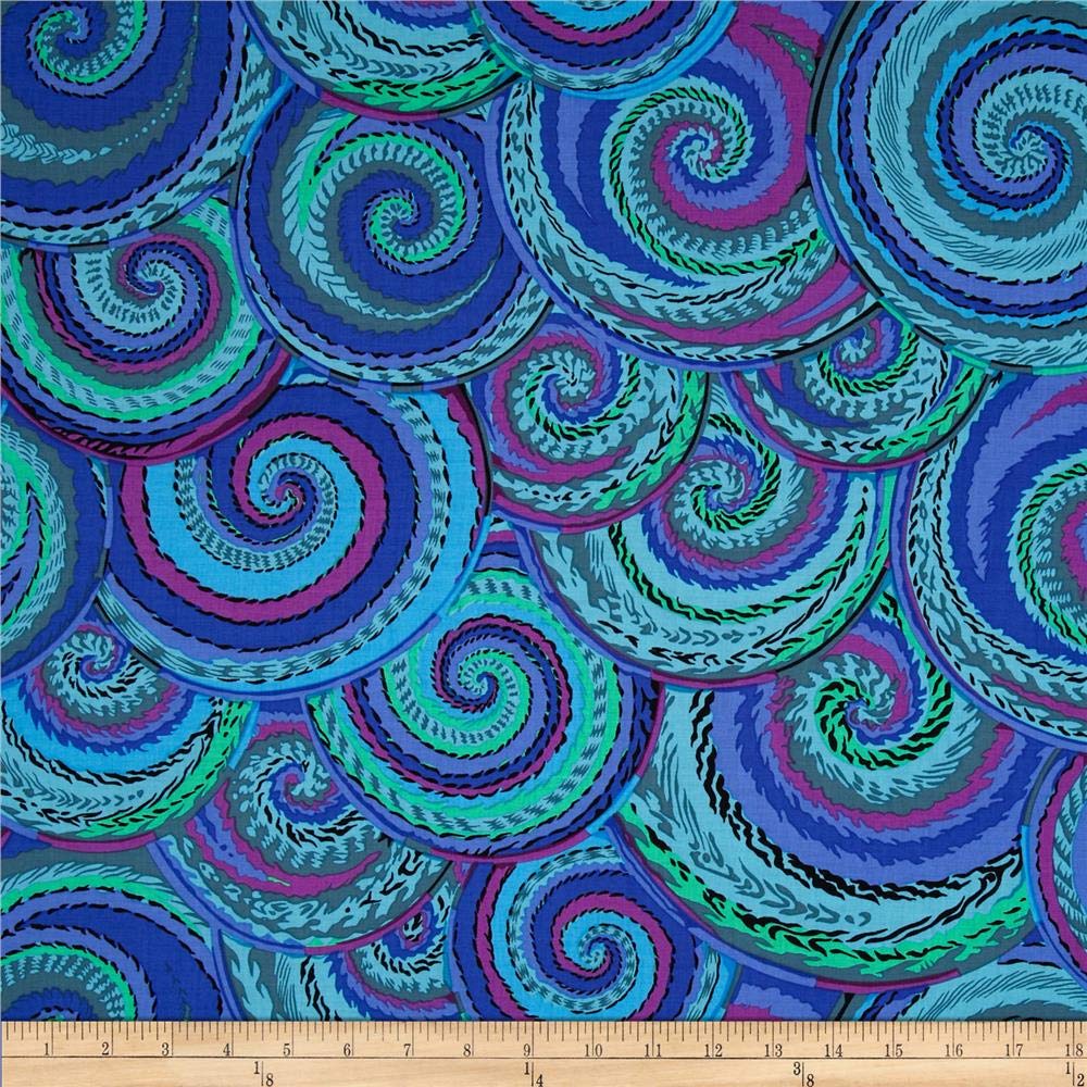 Kaffe Fassett Collective Curly Baskets Cobalt, Fabric by the Yard