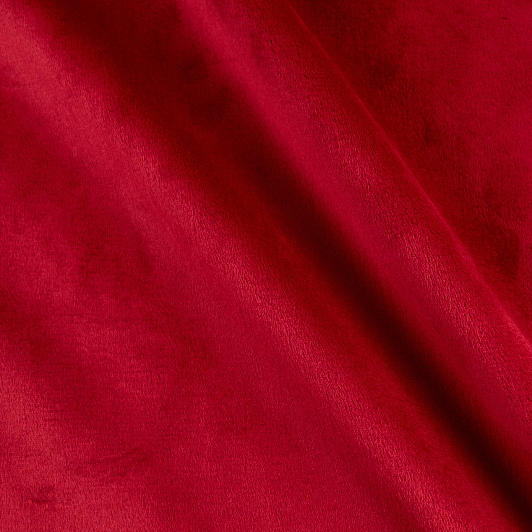 Shannon Minky Solid Cuddle 3 Crimson, Fabric by the Yard