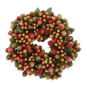 raz imports fall decor - 4" harvest pipberry votive candle ring