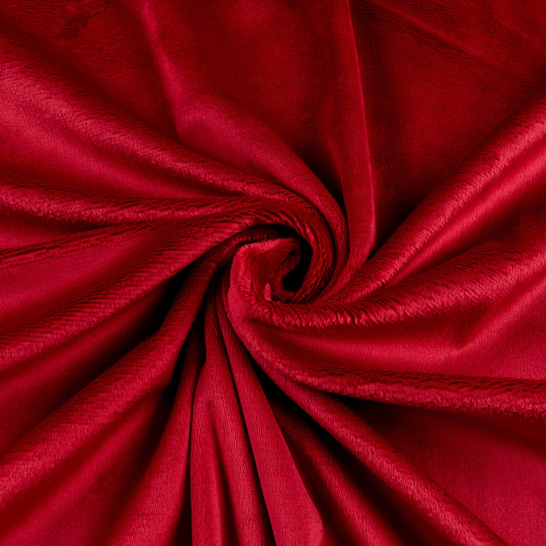 Shannon Minky Solid Cuddle 3 Crimson, Fabric by the Yard