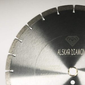 ALSKAR DIAMOND USA ADLSS 12 inch Dry or Wet Cutting General Purpose Segmented High Speed Diamond Saw Blades for Concrete Stone Brick Masonry with Arbor 1"-20mm (12")